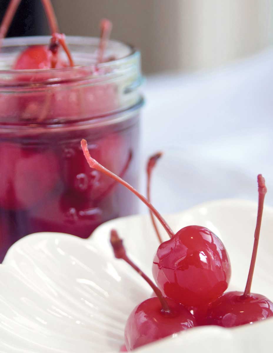 Mocktails with Natural Maraschino Cherries