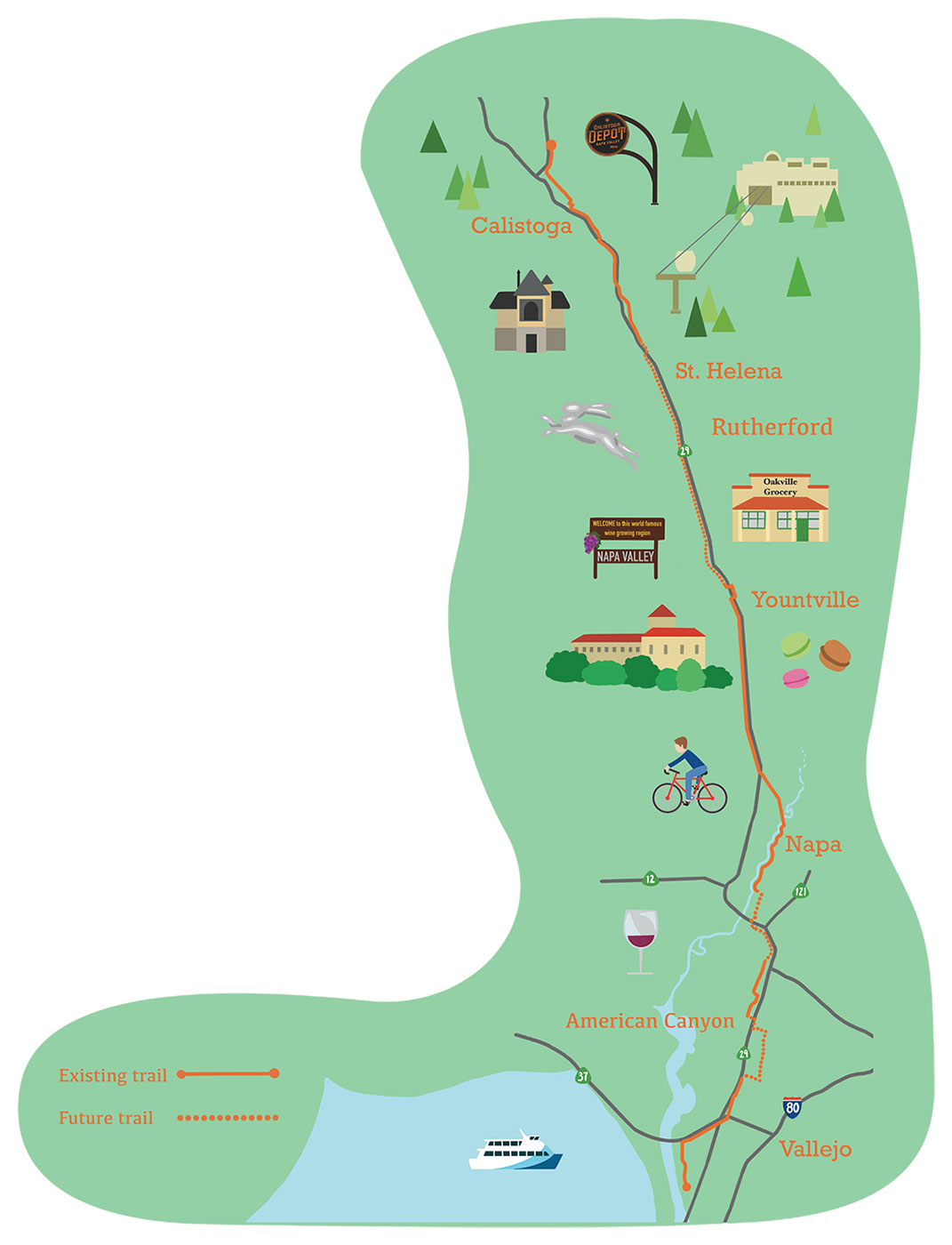 The Napa Valley Vine Trail: A Scenic Path to Connection - Edible Marin ...